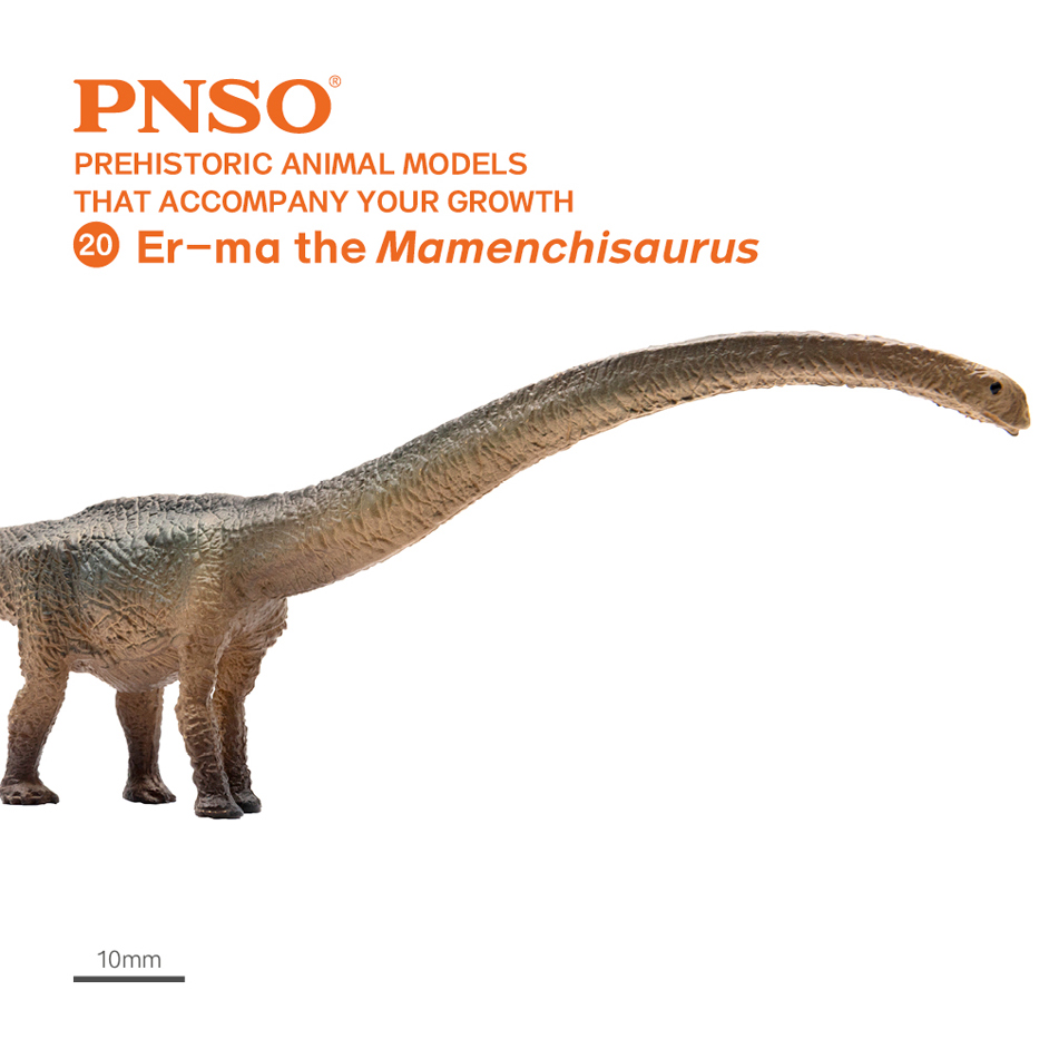 PNSO Mamenchisaurus Jurassic Dinosaur Figure Model Toy Dino World Park ...