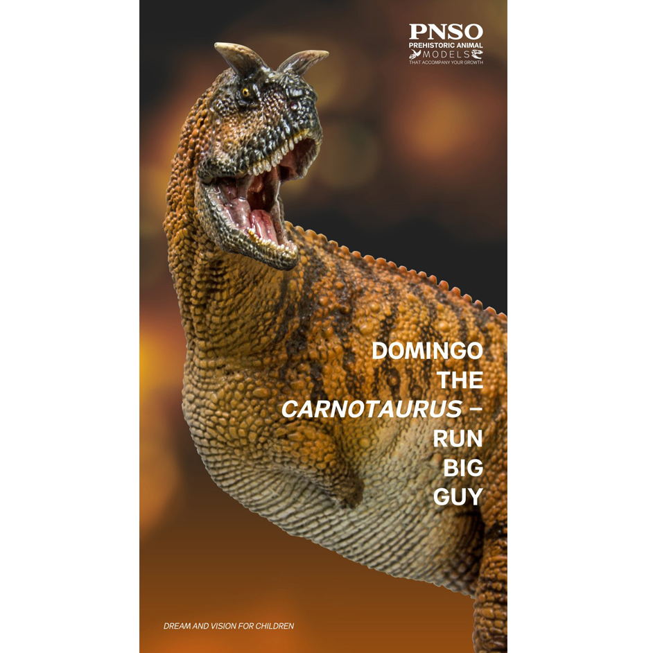 PNSO Domingo the Carnotaurus Dinosaur Model - Everything Dinosaur