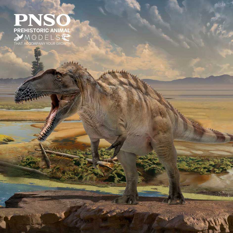 PNSO Fergus the Acrocanthosaurus Dinosaur Model - Everything Dinosaur