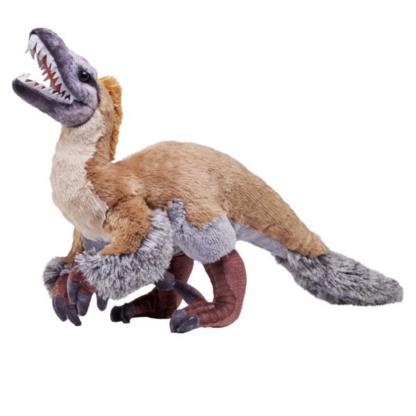 Artist Dino Velociraptor Soft Toy - Everything Dinosaur