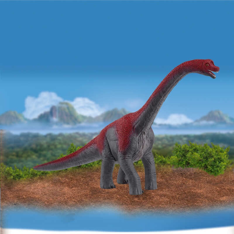 Schleich Red Brachiosaurus Model - Everything Dinosaur